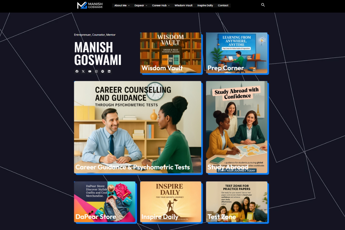 🌐 One Platform. Total Transformation. All Online! – Manish Goswami